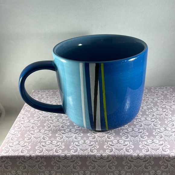 Starbucks | Dining | Starbucks Blue Striped Mug 6 Oz Coffee Cup | Poshmark
